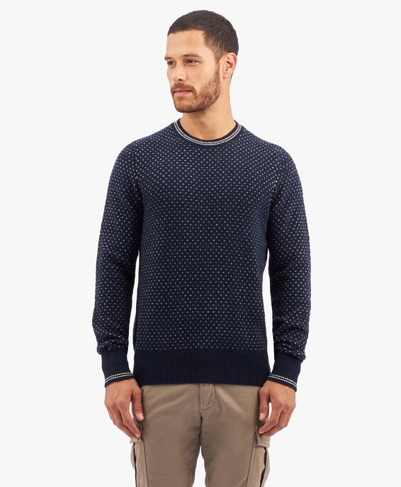 Blue Wool Sweater in Dark Blue for Men | Brooks Brothers® EU