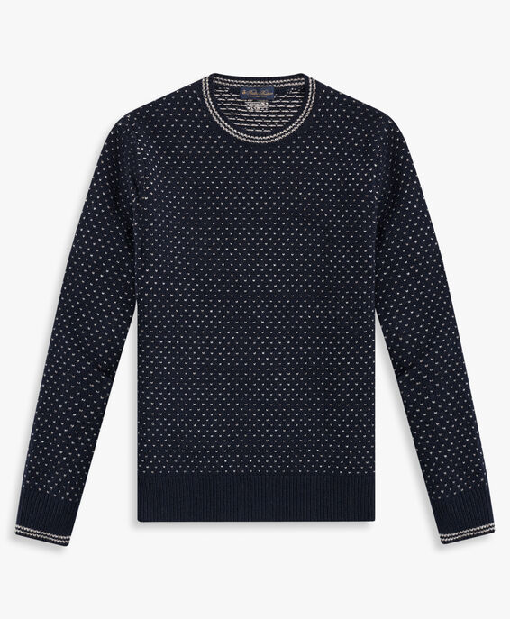 Blue Wool Sweater in Dark Blue for Men | Brooks Brothers® EU