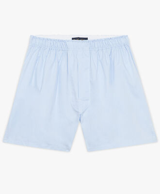 Light Blue Classic Cotton Boxers in Light Blue for Men | Brooks ...